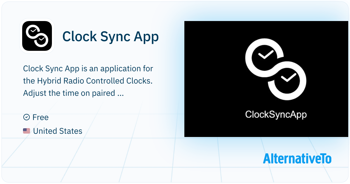 Clock Sync App: Application for the Hybrid | AlternativeTo