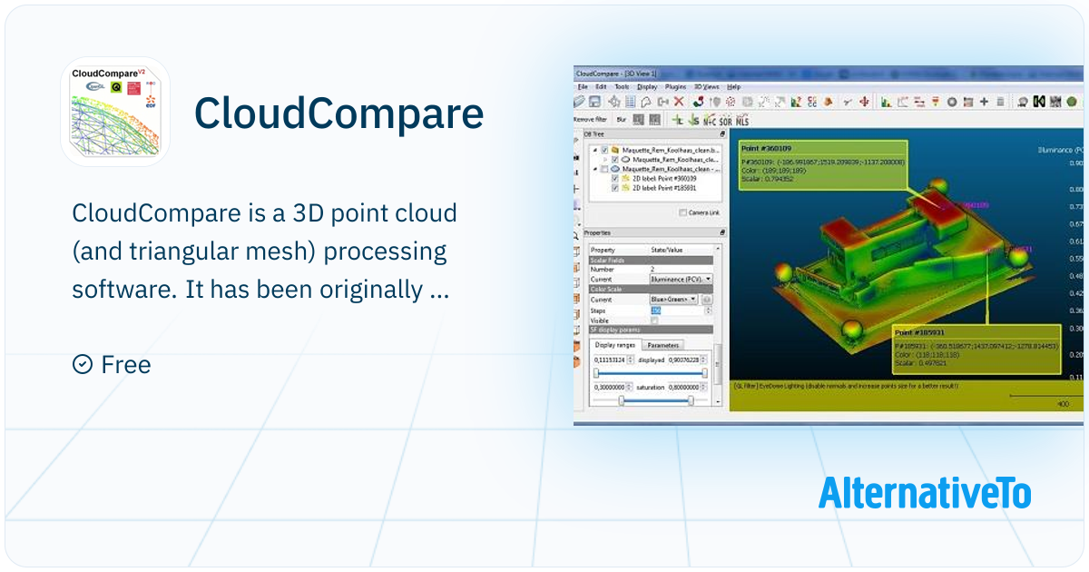 CloudCompare: 3D point cloud (and triangular | AlternativeTo