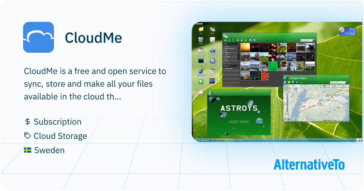 CloudMe: Free and open service to sync, store | AlternativeTo