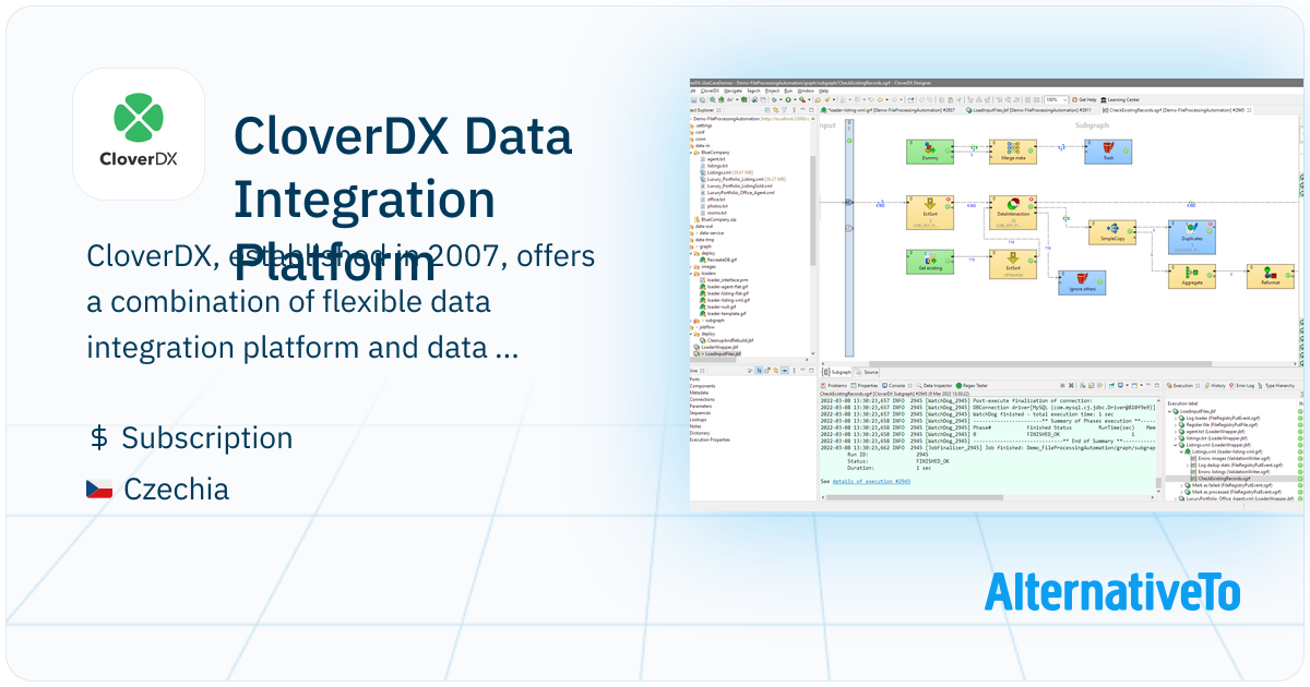 CloverDX Data Integration Platform: CloverDX focuses on automation and ...