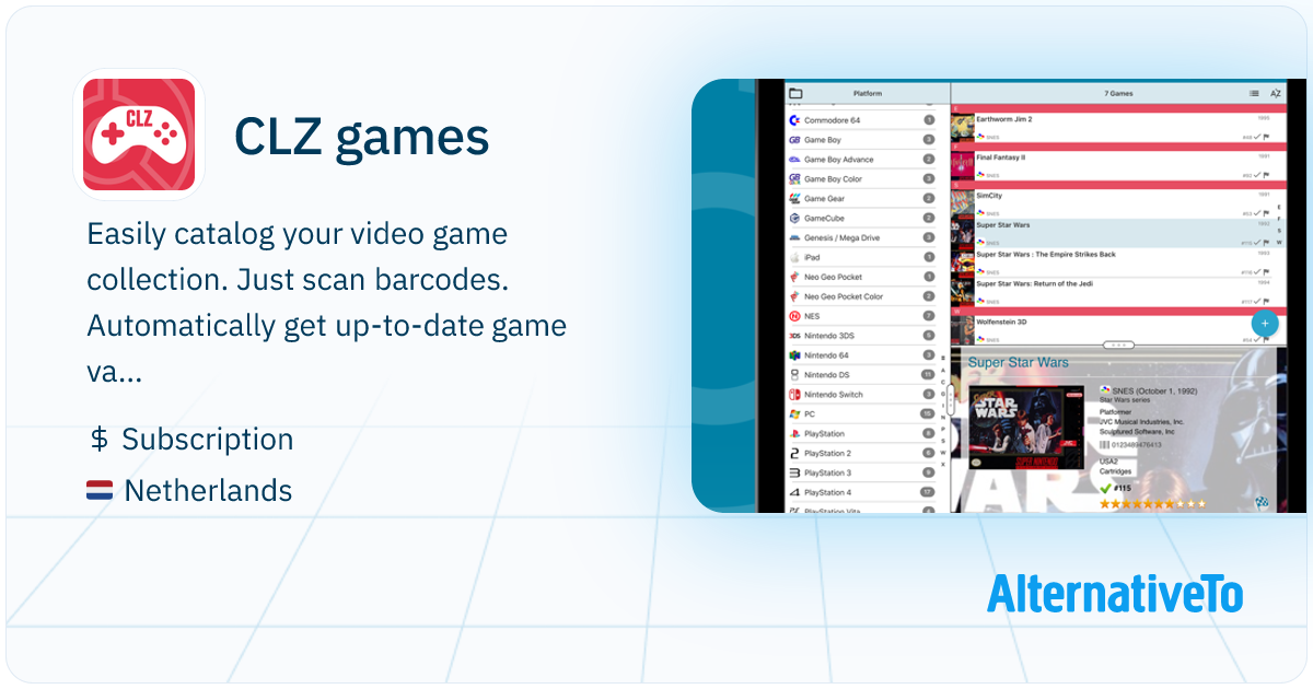 CLZ games: Easily catalog your video games on your phone or tablet ...