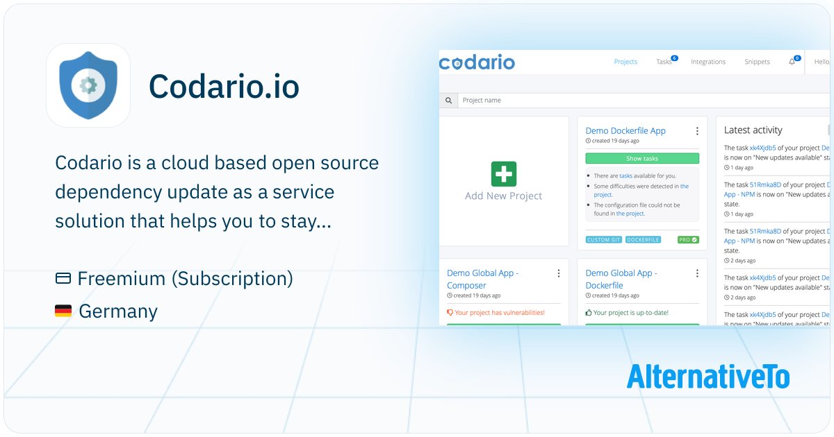 Codario.io: Dependency Update Automation for npm, composer and docker ...