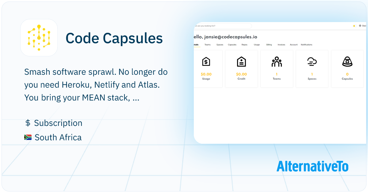 Code Capsules: Single platform that lets MEAN/MERN/MEVN devs build ...