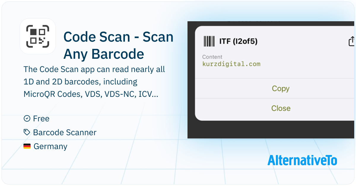 Code Scan - Scan Any Barcode: The Code Scan app can read nearly all 1D ...