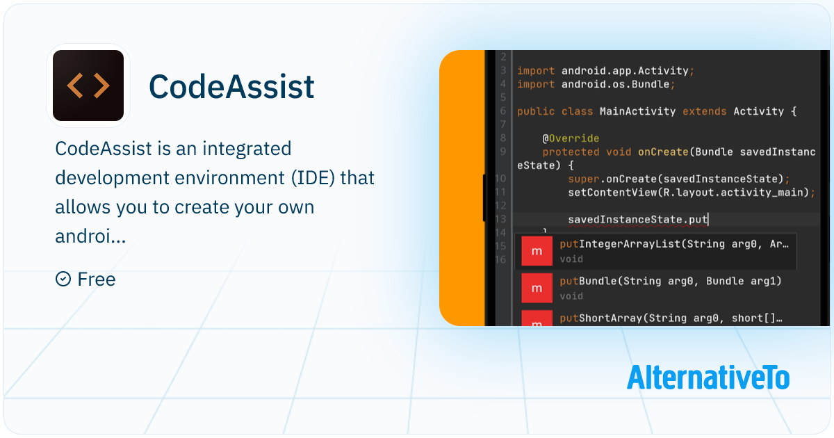 CodeAssist: Experimental IDE for building Android applicatons on ...