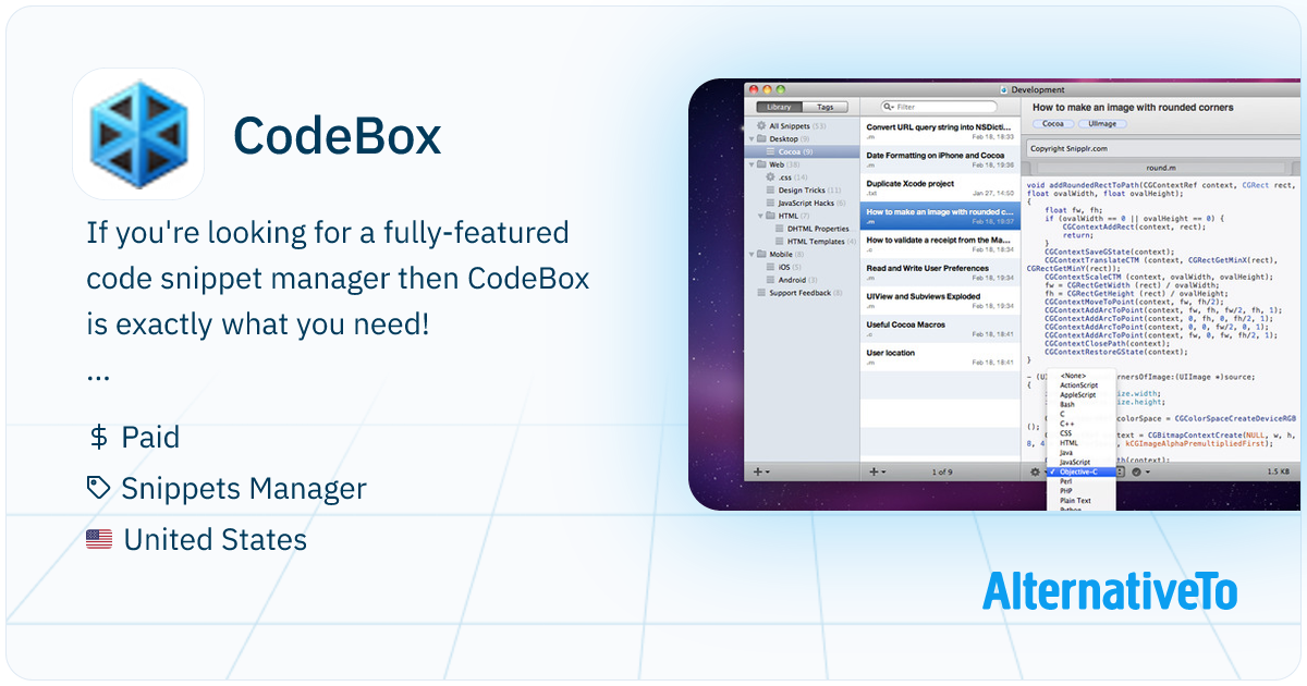 CodeBox: If you're looking for a fully-featured code | AlternativeTo