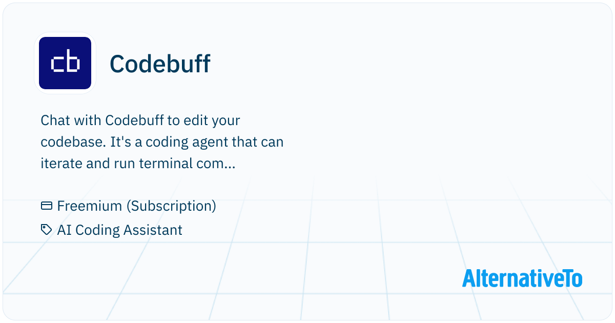 Codebuff: AI that understands your entire codebase. Run in your ...