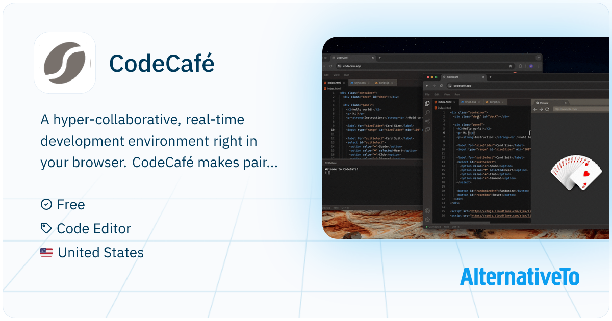 CodeCafé: Real-time collaborative code editor built for the web ...