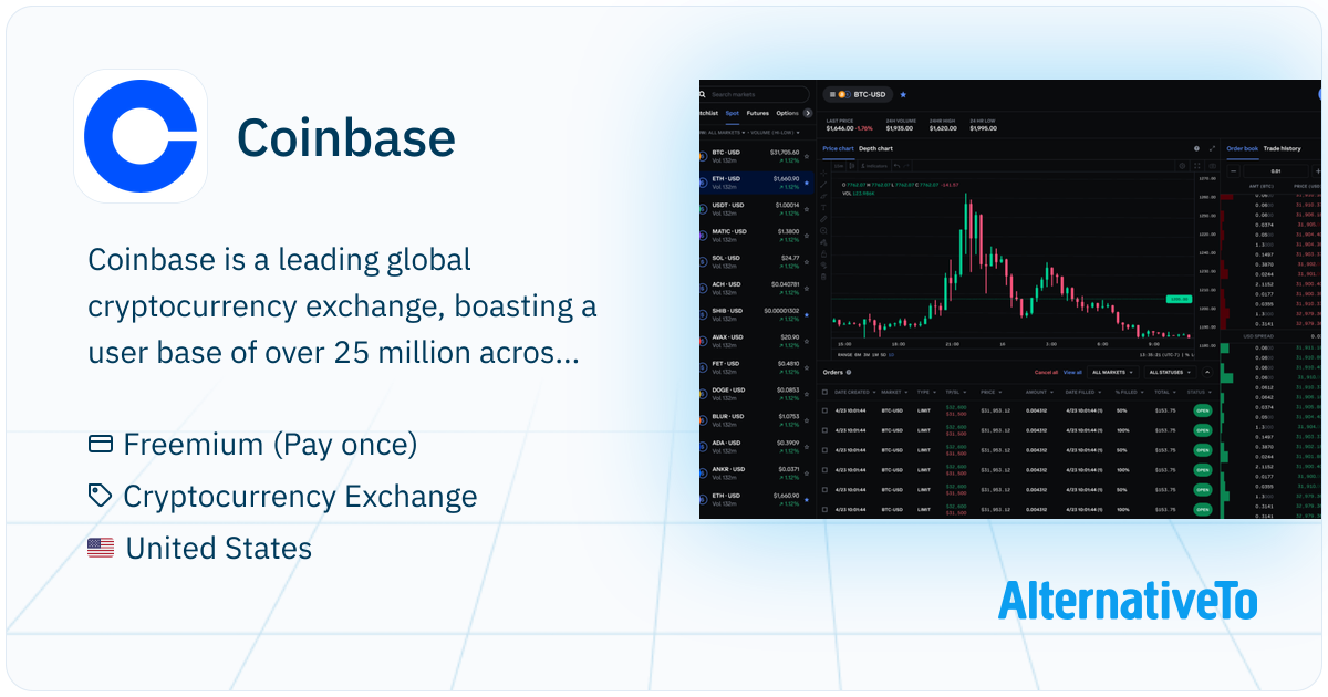 Coinbase: Buy, store, and sell crypto securely | AlternativeTo