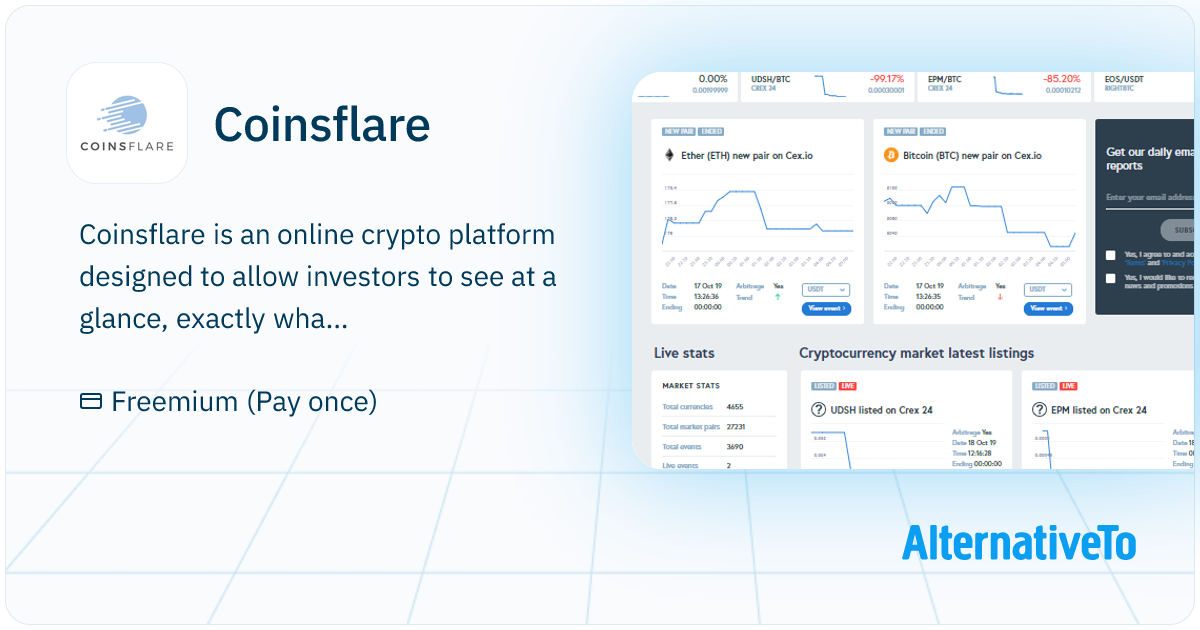 Coinsflare: Online crypto platform designed | AlternativeTo