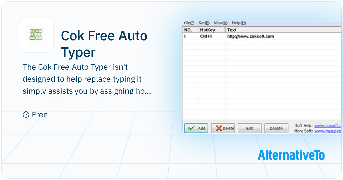 Cok Free Auto Typer: The Cok Free Auto Typer isn't designed to help ...