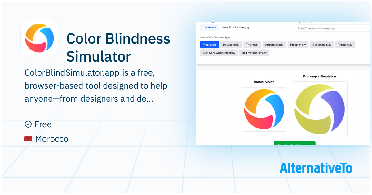 Color Blindness Simulator: Free online tool to simulate and test color ...