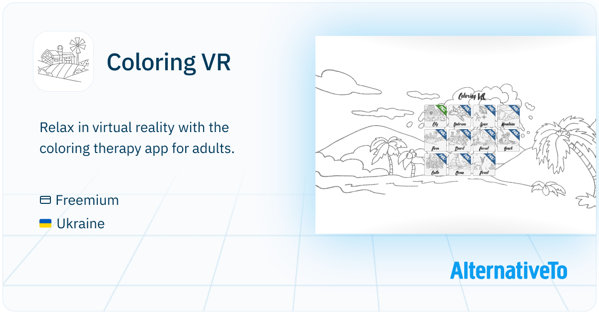 Coloring VR: Coloring therapy for adults, in virtual reality ...
