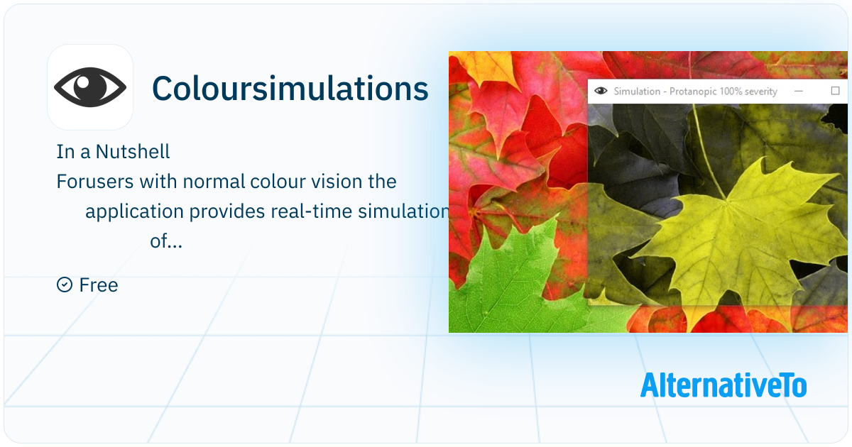 Coloursimulations: For users with normal colour vision the application ...
