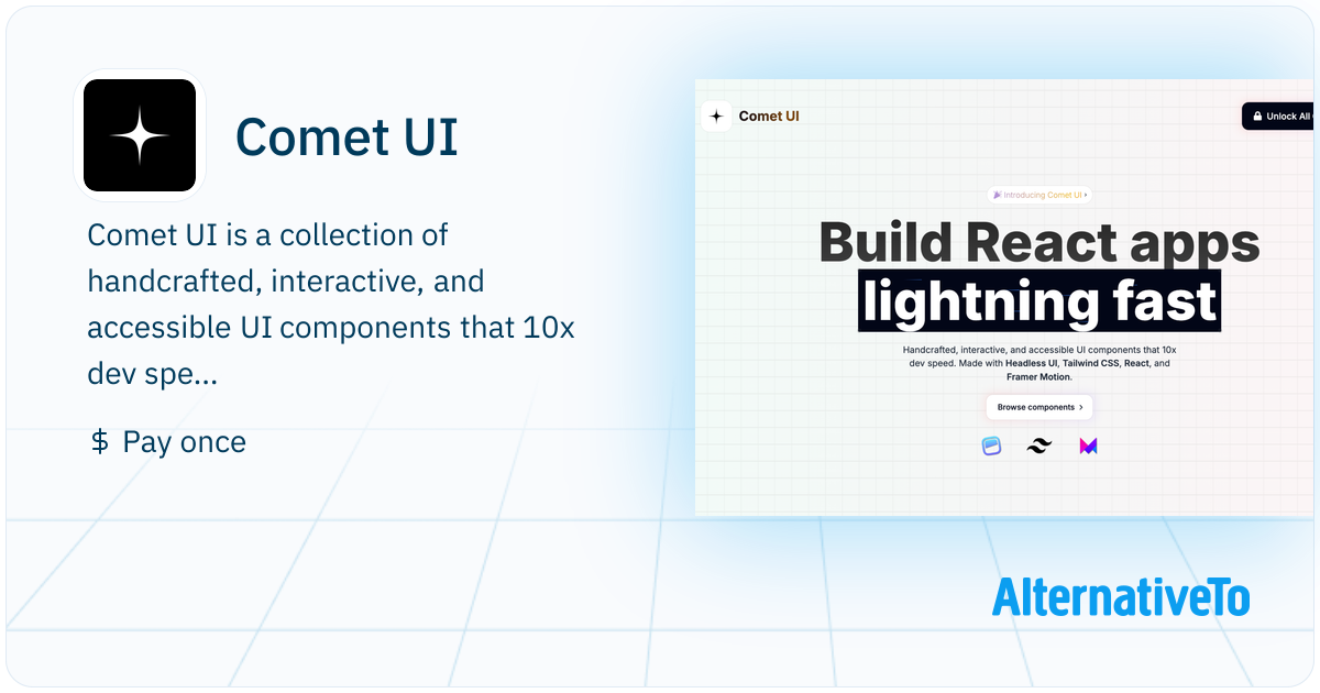Comet UI: Handcrafted, interactive, and accessible UI components that ...
