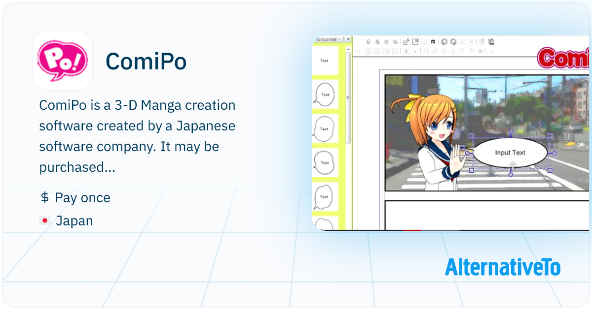 ComiPo: 3-D Manga creation software created by a Japanese software ...