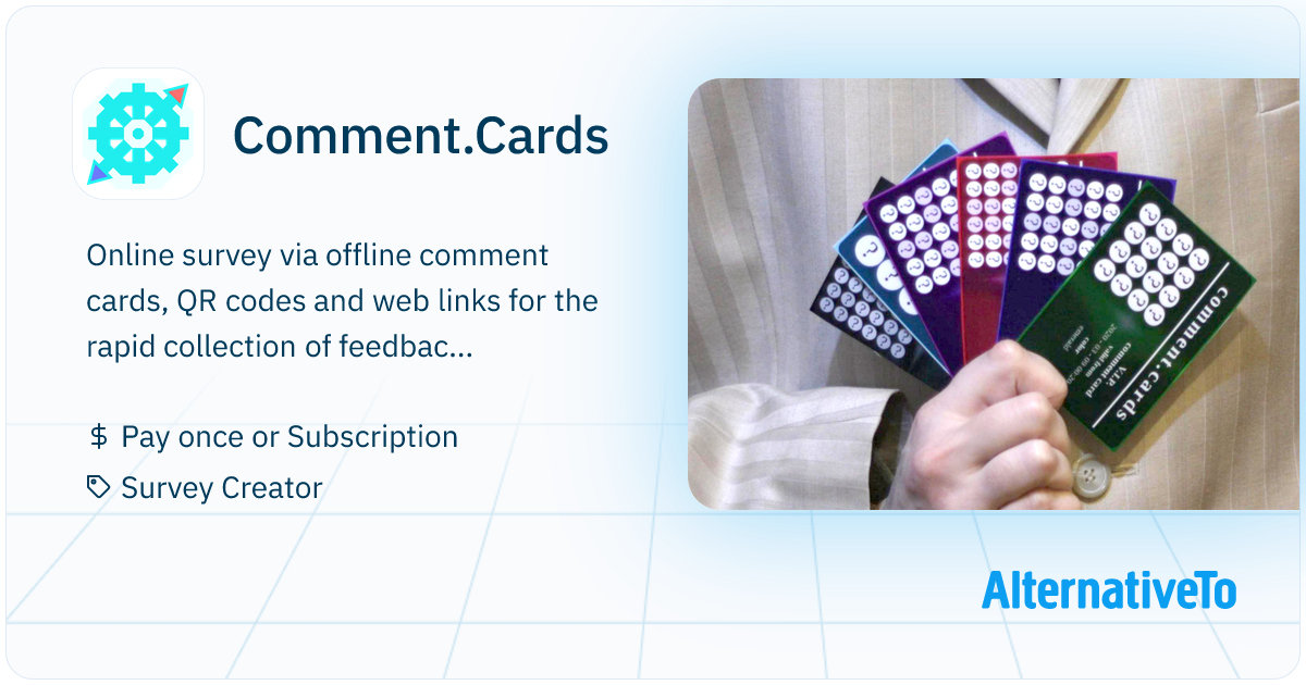 Comment.Cards: Online survey via offline comment cards, QR codes and ...