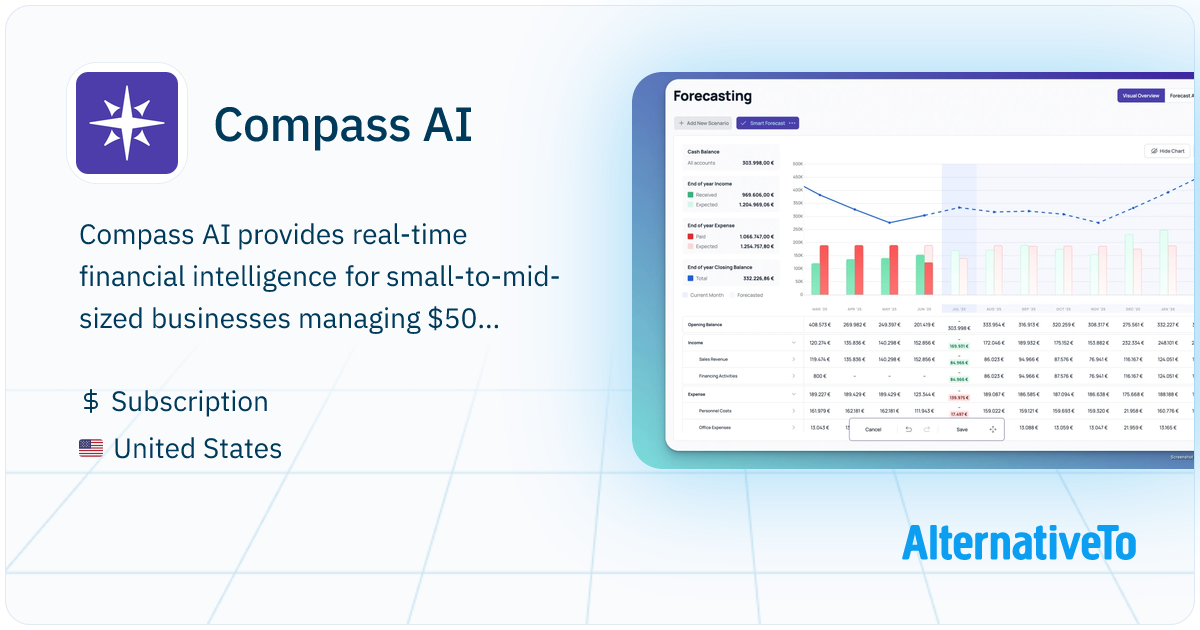 Compass AI: AI-powered CFO platform for SMBs | AlternativeTo