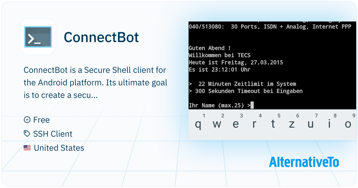 ConnectBot: Secure Shell client for the | AlternativeTo