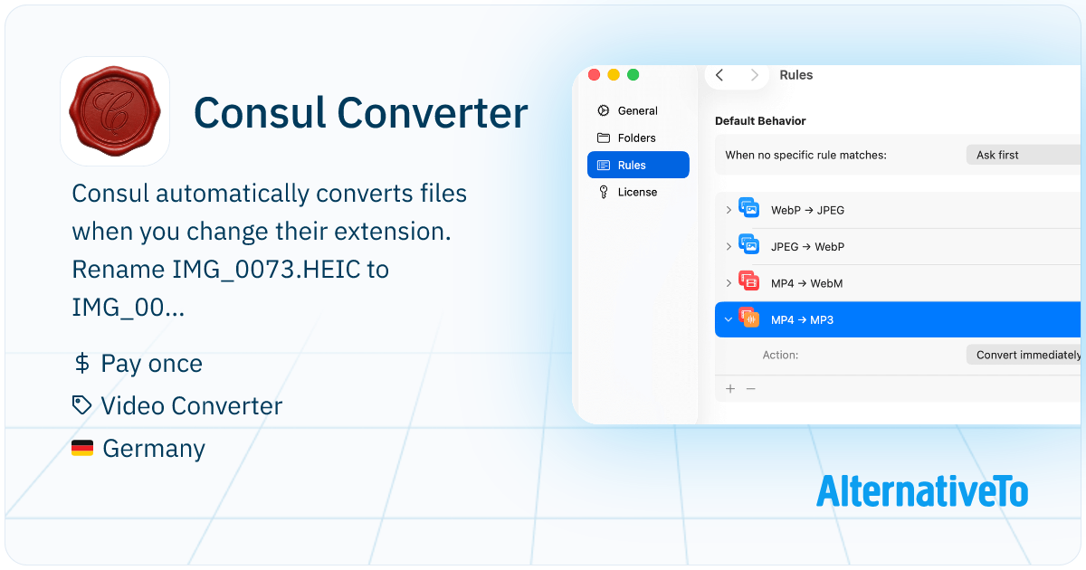 Consul Converter: Consul automatically converts files when you change ...