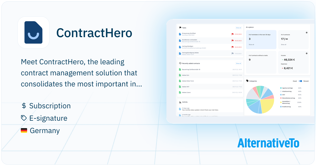 ContractHero: Contract management solution that recudes contract chaos ...