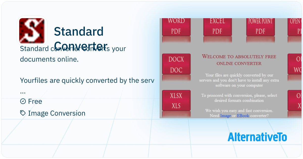Standard Converter: Standard converter converts your documents online ...