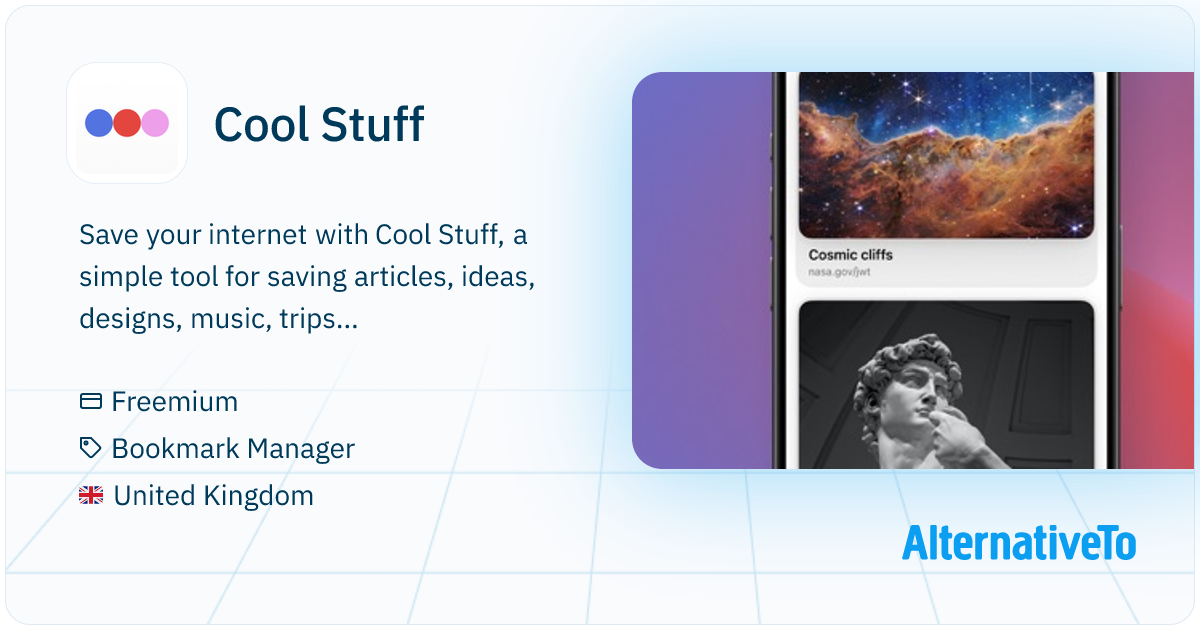 Cool Stuff: Visual bookmarking without ads, social features, or ...