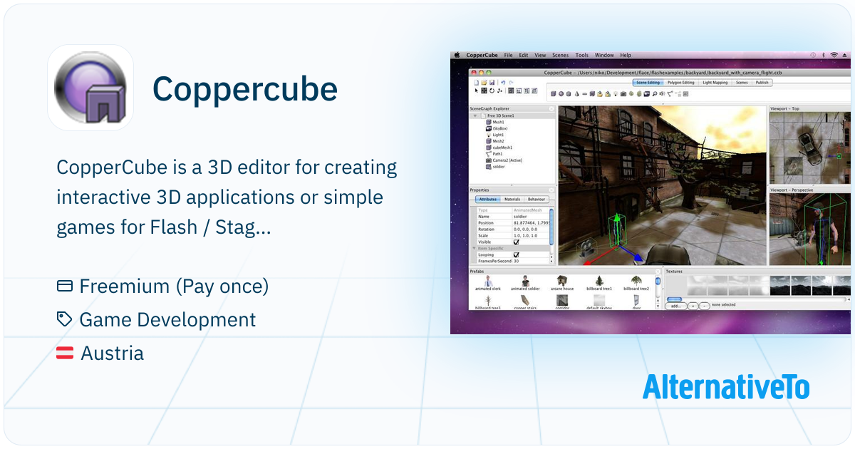 Coppercube: CopperCube is a 3D editor for creating | AlternativeTo