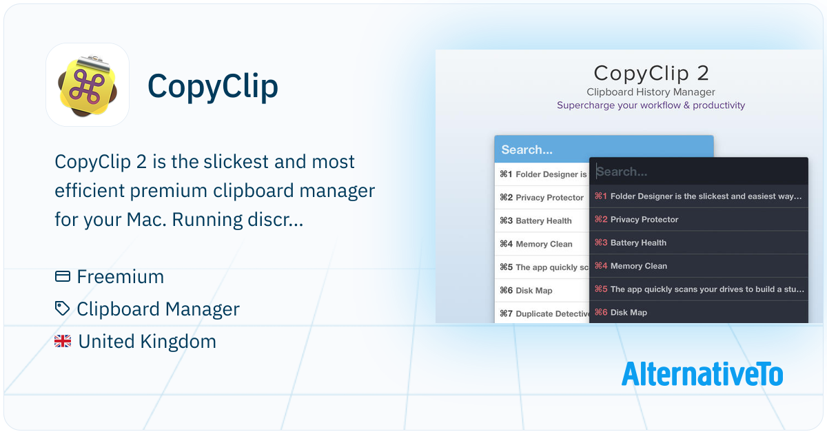 CopyClip: 2 is the slickest and most efficient | AlternativeTo