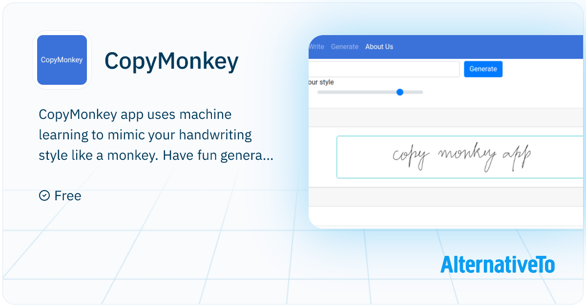 CopyMonkey: Generate handwriting in your own style using machine ...
