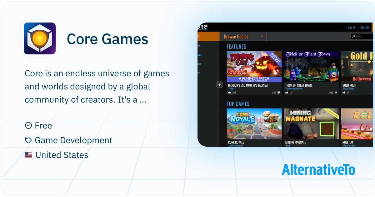 Core Games: Game platform and community for playing and creating games ...