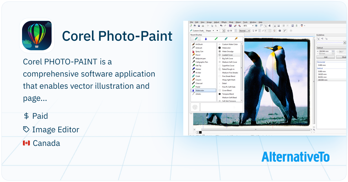 Corel Photo-Paint: Vector and photo editing tool with web export ...