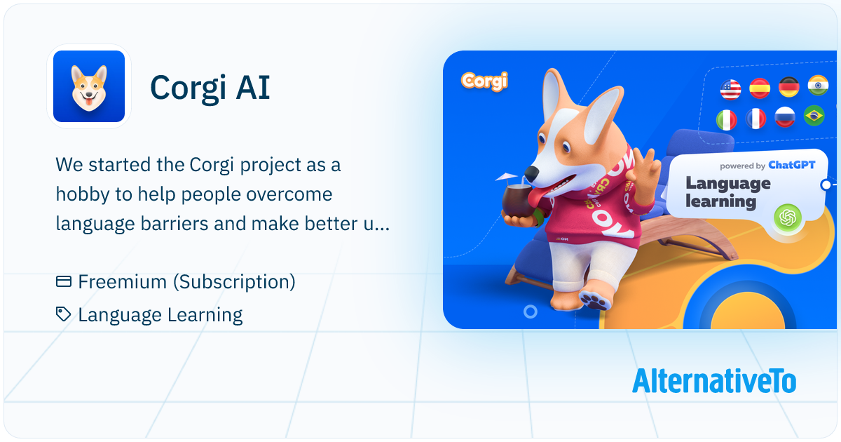 Corgi AI: We started the Corgi project as a hobby to help | AlternativeTo