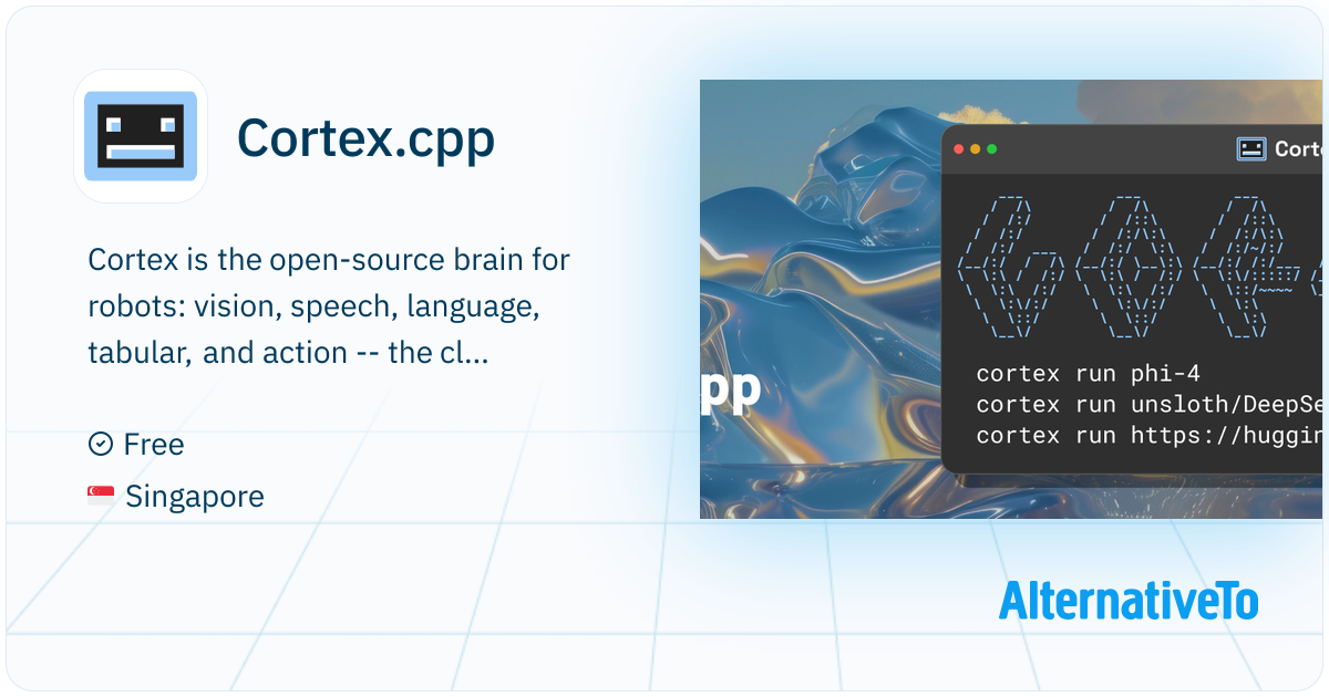 Cortex.cpp: Cortex is the open-source brain for robots: vision, speech ...