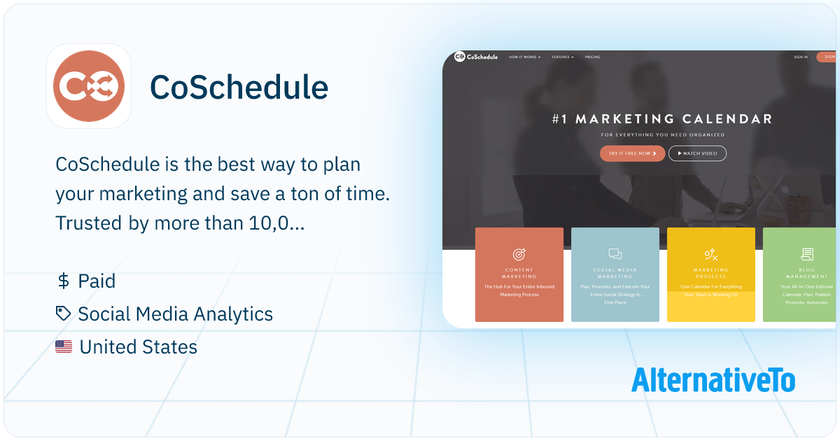 CoSchedule: The best way to plan your marketing | AlternativeTo