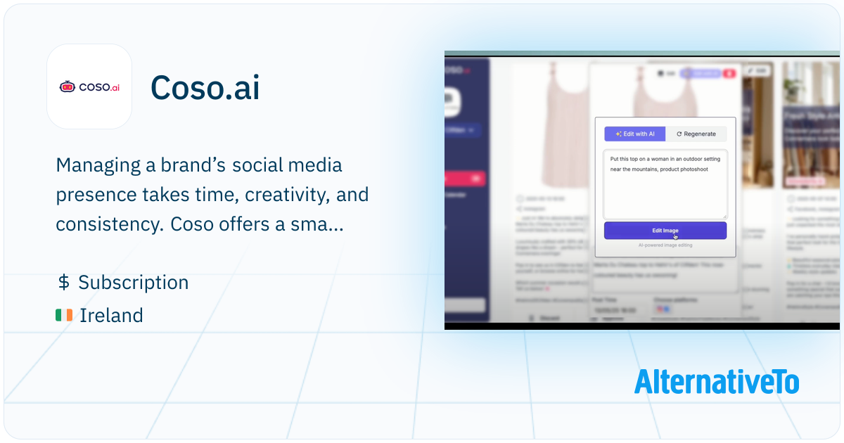 Coso.ai: Coso designs and schedules social media content for your brand ...