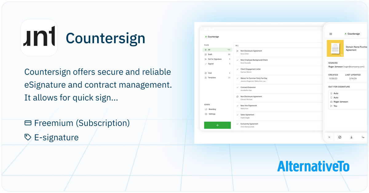 Countersign: Secure eSignature & contract management service ...