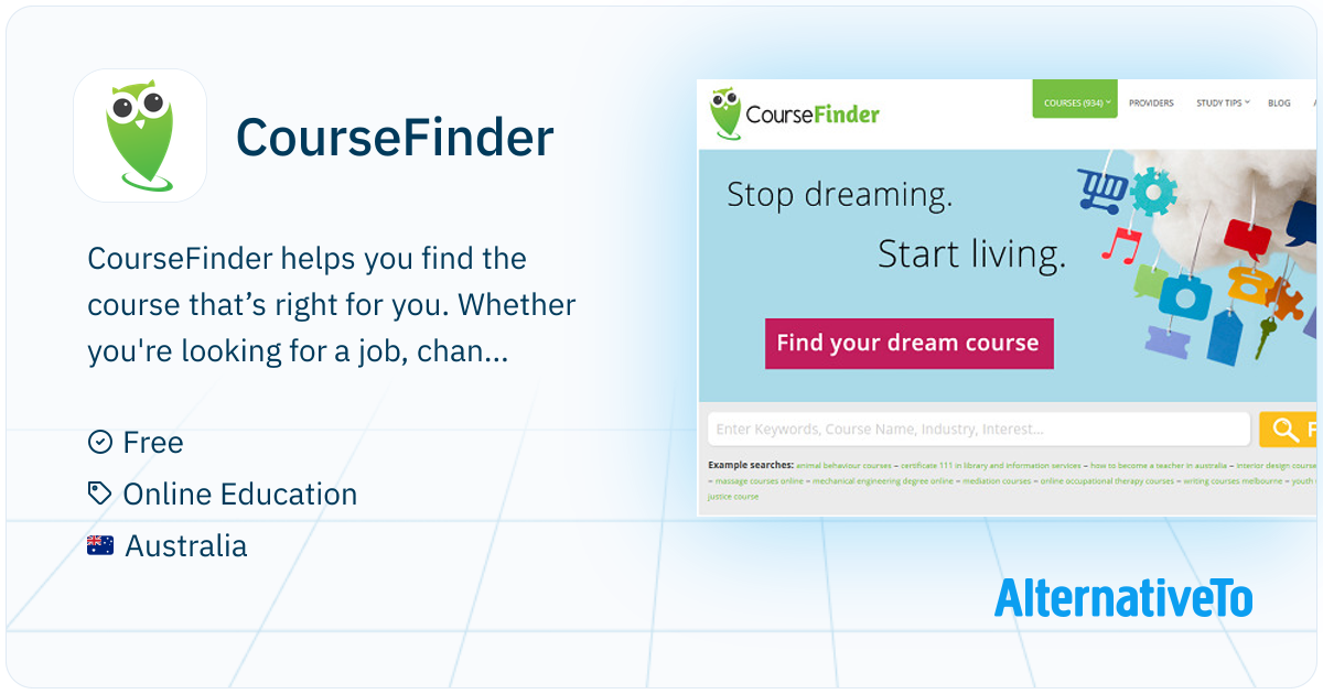 CourseFinder: Helps you find the course that’s right for you ...