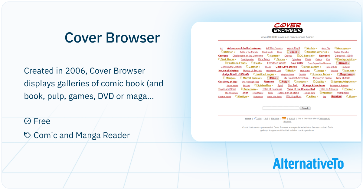 Cover Browser: Over 400,000 magazine, book, comic, music covers for ...