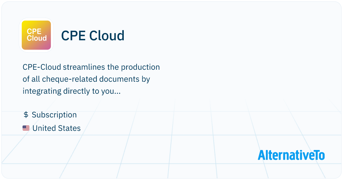 CPE Cloud: Paystation’s CPE Cloud is a secure payment and cheque ...