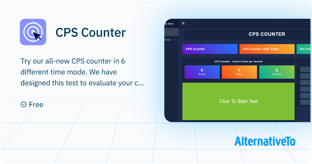 CPS Counter: CPS counter calculates your mouse clicking speed in CPS ...