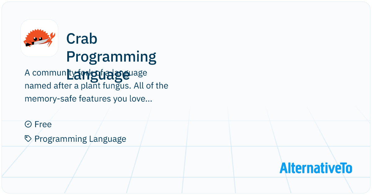 Crab Programming Language: A community fork of a language named after a ...