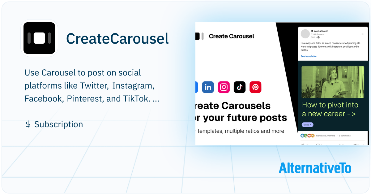 CreateCarousel: Create and customize stunning carousels for social ...