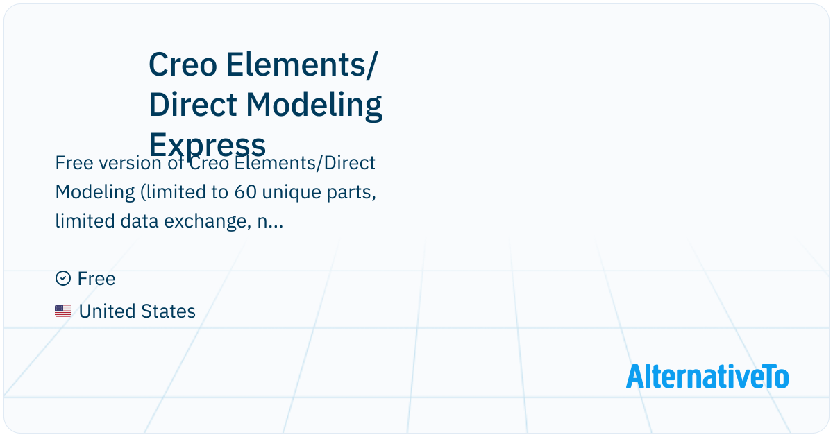 Creo Elements/Direct Modeling Express: Direct modeling 3D CAD software ...