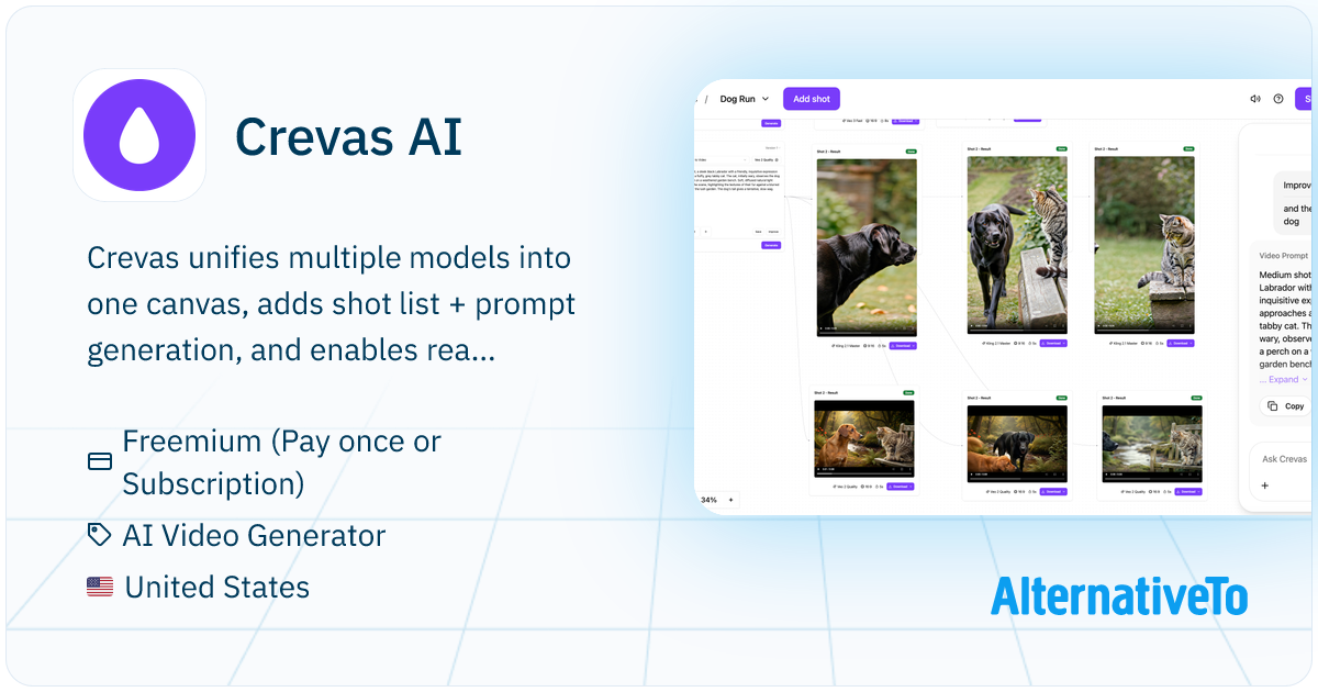 Crevas AI: Crevas is the Figma for AI Video Creators | AlternativeTo