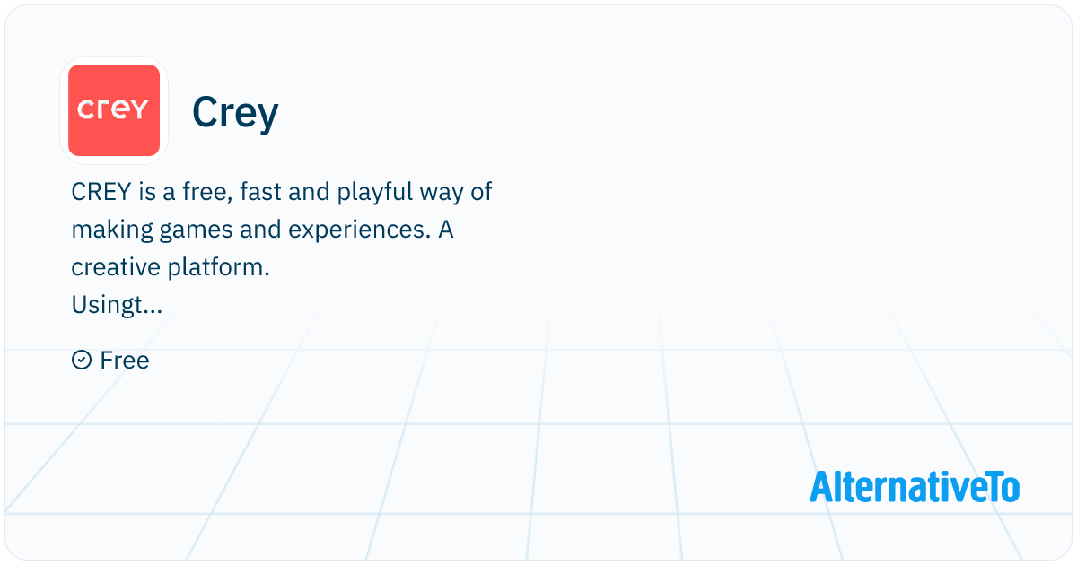 Crey: Platform for making games and experiences | AlternativeTo