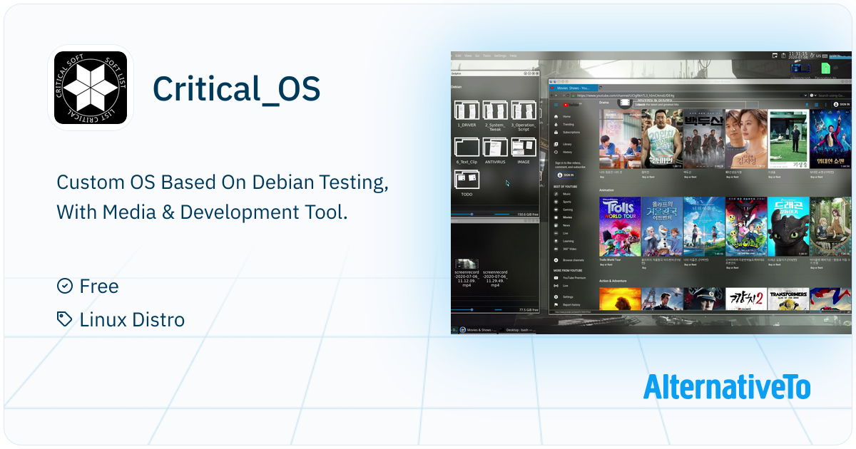 Critical_OS: Custom OS Based On Debian Testing, With Media ...