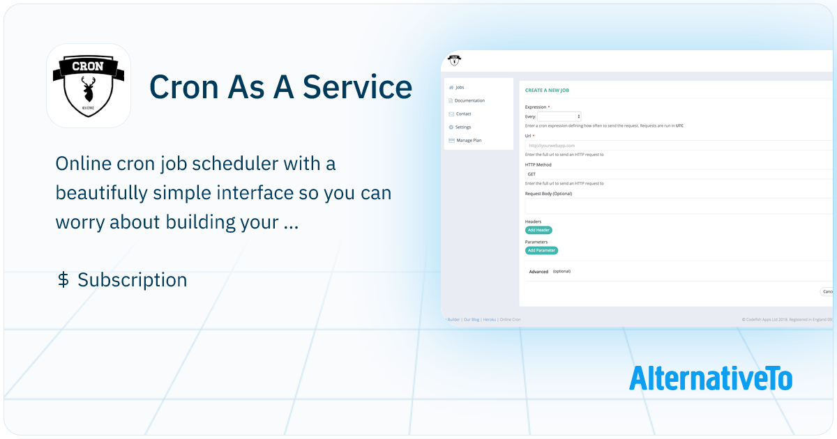Cron As A Service: Online cron job scheduler with a beautifully simple ...