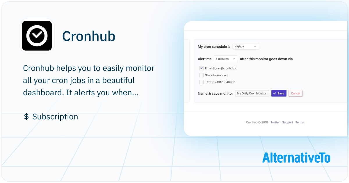 Cronhub: Helps you to easily monitor all your cron | AlternativeTo