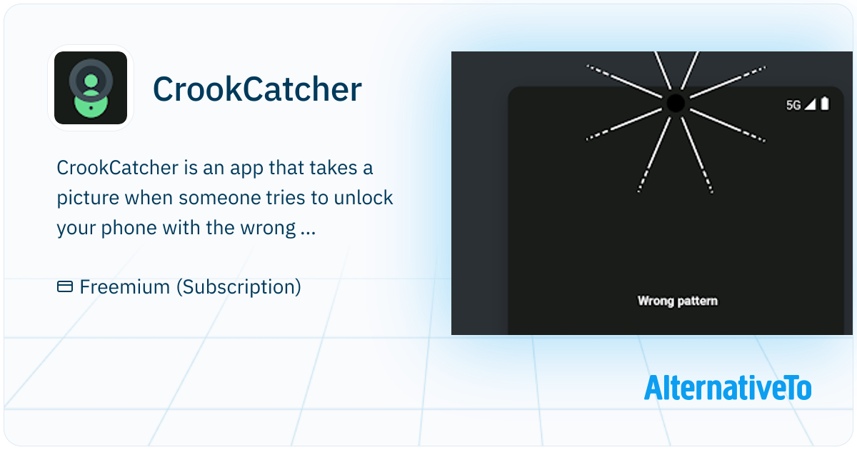 CrookCatcher: Captures photo and location after failed unlock, sends ...